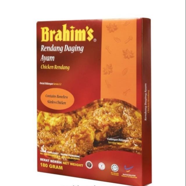 Brahim's Meals Ready To Eat Rendang Daging Ayam | Shopee Malaysia