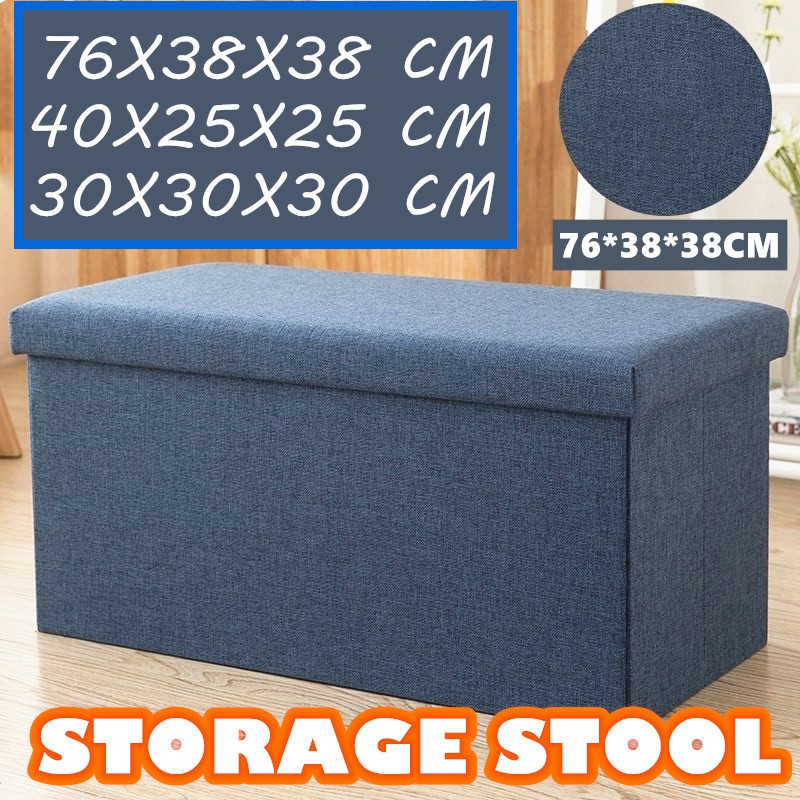 (1 PCS) Multifunction Folding Fabric Furniture Chair Stool Storage Box ...