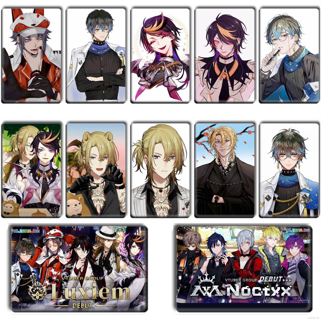 Comic ANYCOLOR Luxiem Card Stickers NIJISANJI Vox Mysta Ike Luca Shu ...