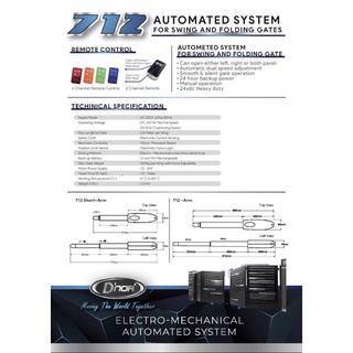 Full Set Autogate DNOR 712 | Shopee Malaysia