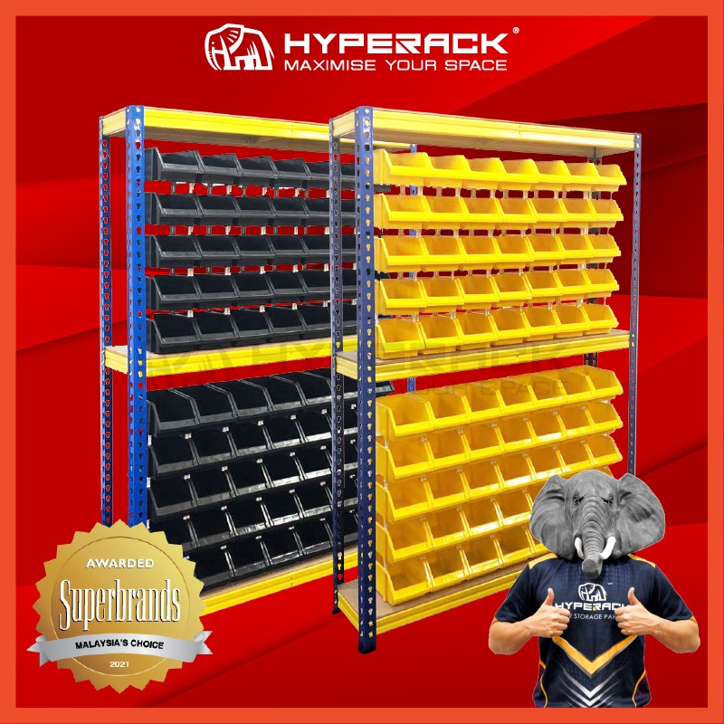 HYPERACK ™️ [High Quality] Boltless Rack 180cm(H) x 30cm(D) x 120cm(L ...
