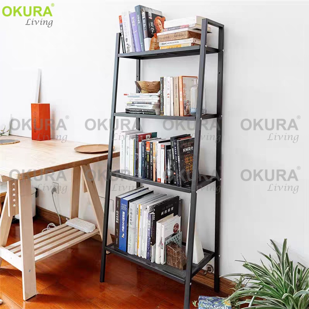 OKURA 4 Tier Multipurpose Metal Mesh Shelf Rak Besi Buku Metal Kitchen ...