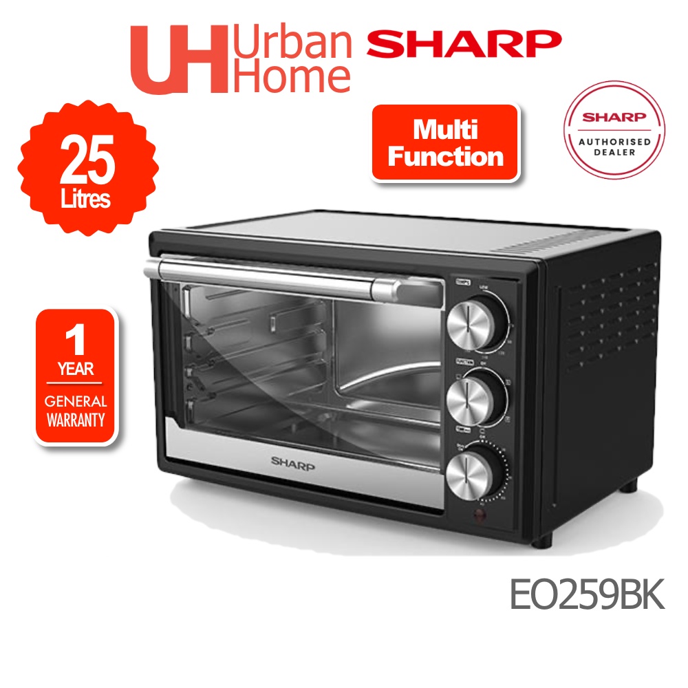 Sharp Convection Multi Function Electric Oven (25L) EO259BK | Shopee ...