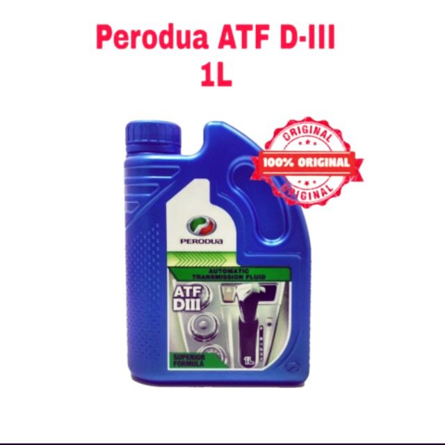 Perodua atf d-iii gear oil 1l viva kenari kelisa myvi 1.3 d3 auto ...