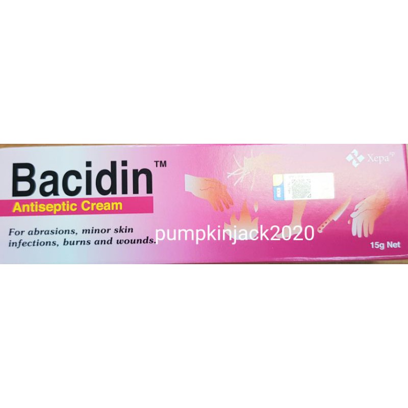 Bacidin Antiseptic Cream 15g (Exp: 09/2025) | Shopee Malaysia