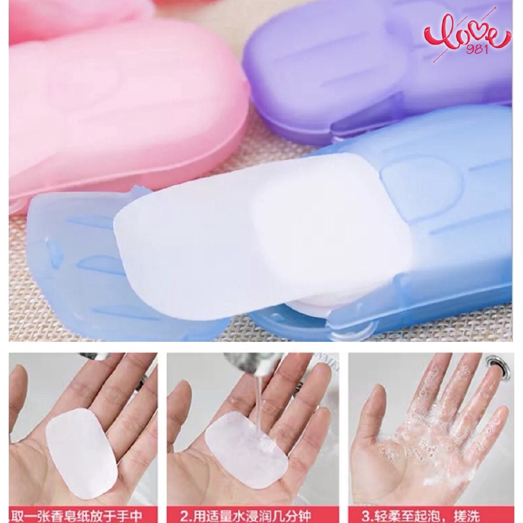 《New product spot》Travel disposable soap tablets boxed soap paper ...