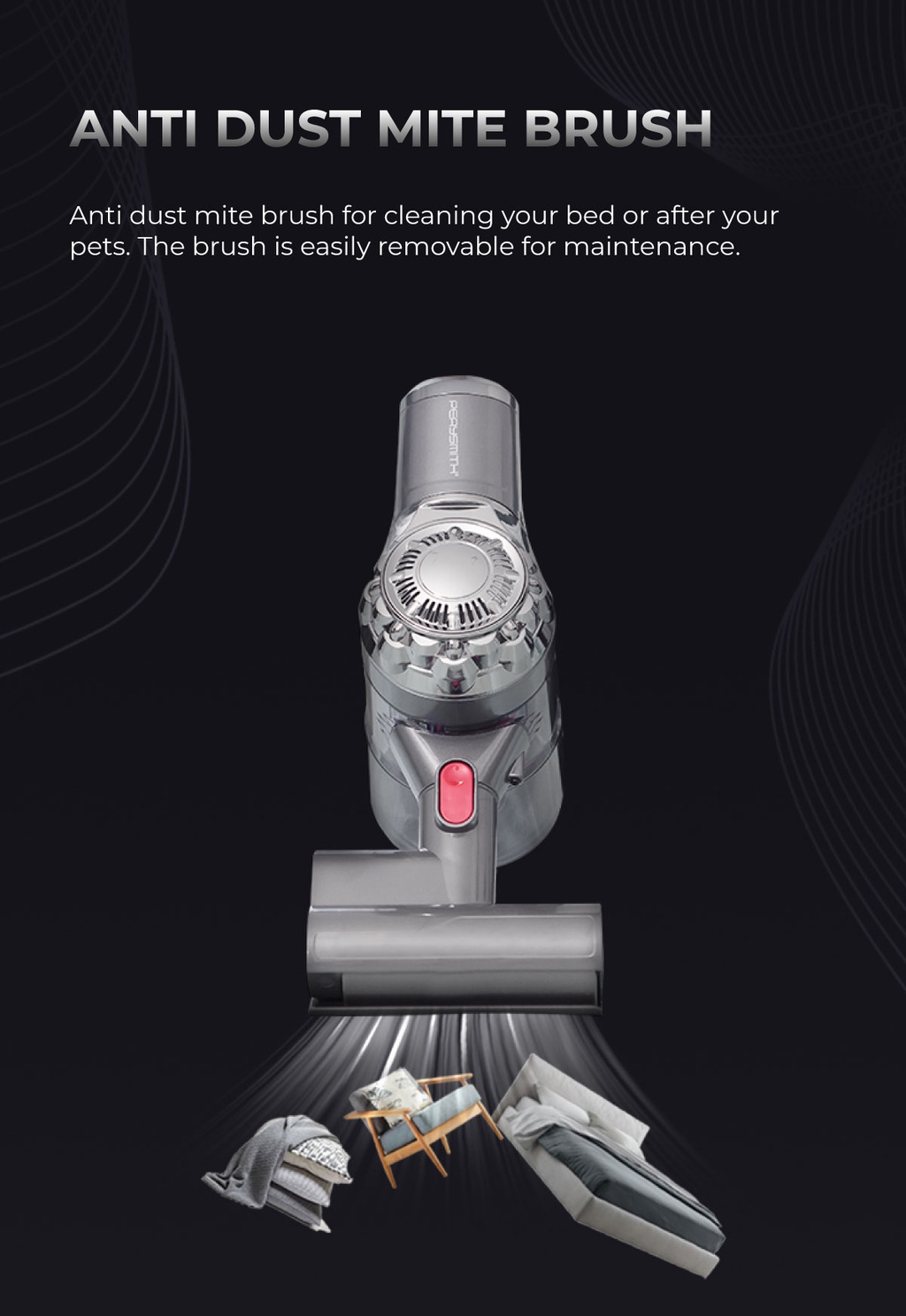 PerySmith Cordless Vacuum Cleaner Sonic Pro X5 | PGMall