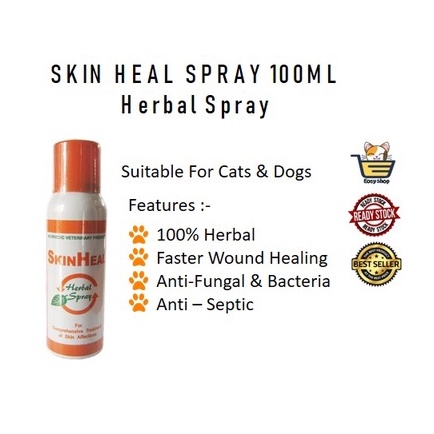 Skin Heal Spray 100ml For Cat / Dog Wound / Skin Problem / Maggot ...