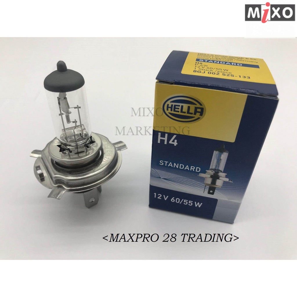 ORIGINAL HELLA HALOGEN BULB H4 12V 60/55W (STANDARD) | Shopee Malaysia