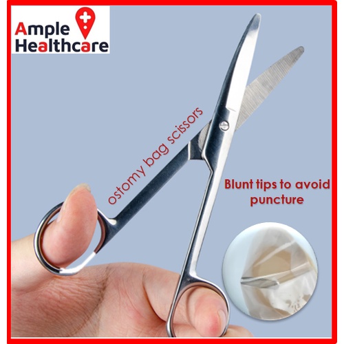 Stainless Steel Ostomy Scissors Blunt Tips | Shopee Malaysia