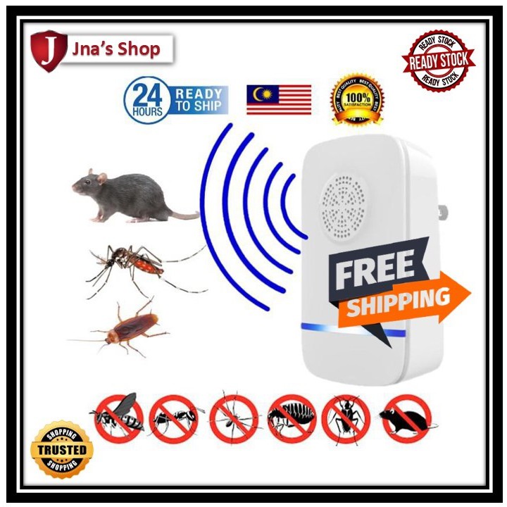 Ultrasonic Wave Pest Reject Electronic Mice Bug Cockroach Rat Mosquito ...