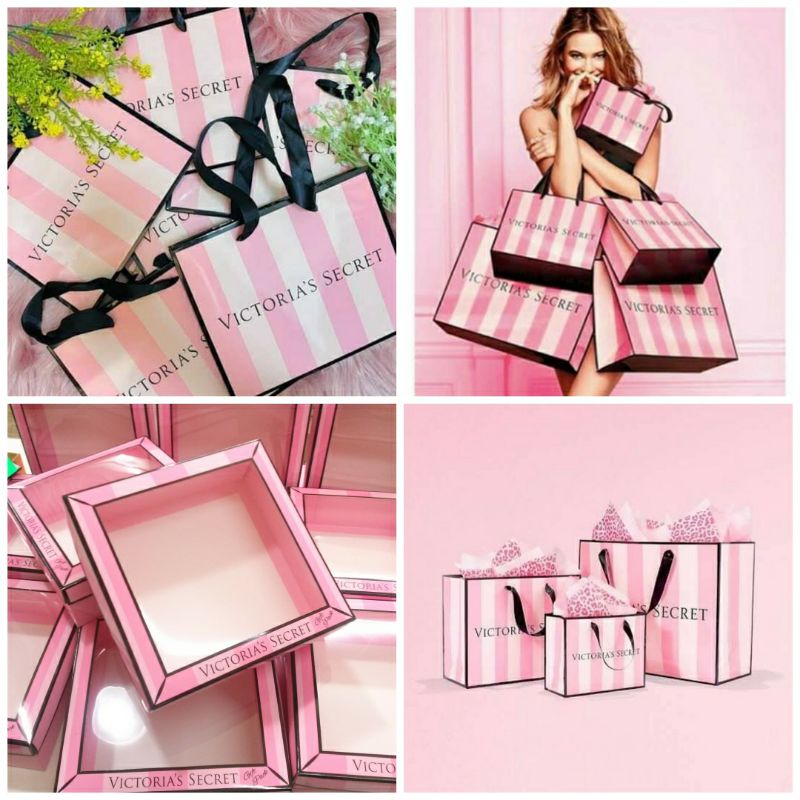 Victoria's Secret Gift Box / Paper bag Original Made in USA ( with ...