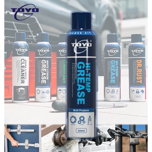 TOYO MULTI-PURPOSE HIGH TEMP GREASE AUROSOL SPRAY 300ML | Shopee Malaysia