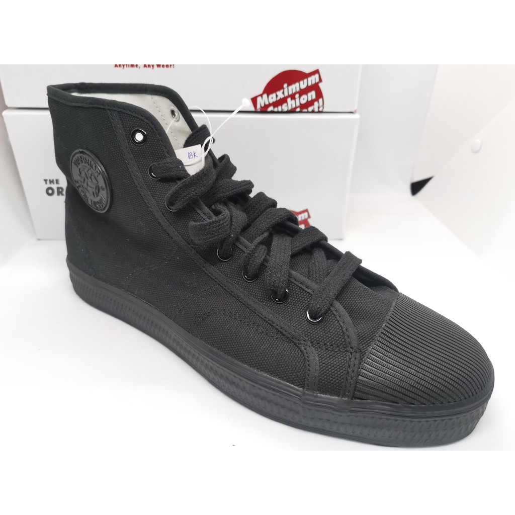 Warrior kasut sepak takraw black high-cut! wb-8b | kasut hitam budak ...
