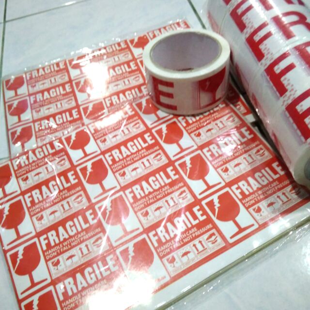 Fragile Sticker / Fragile Opp Tape for Flyer | Shopee Malaysia