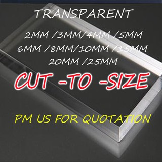 A2 ACRYLIC SHEET CASTING GRADE, PLASTIK SAIZ A2 (420X594MM) | Shopee ...