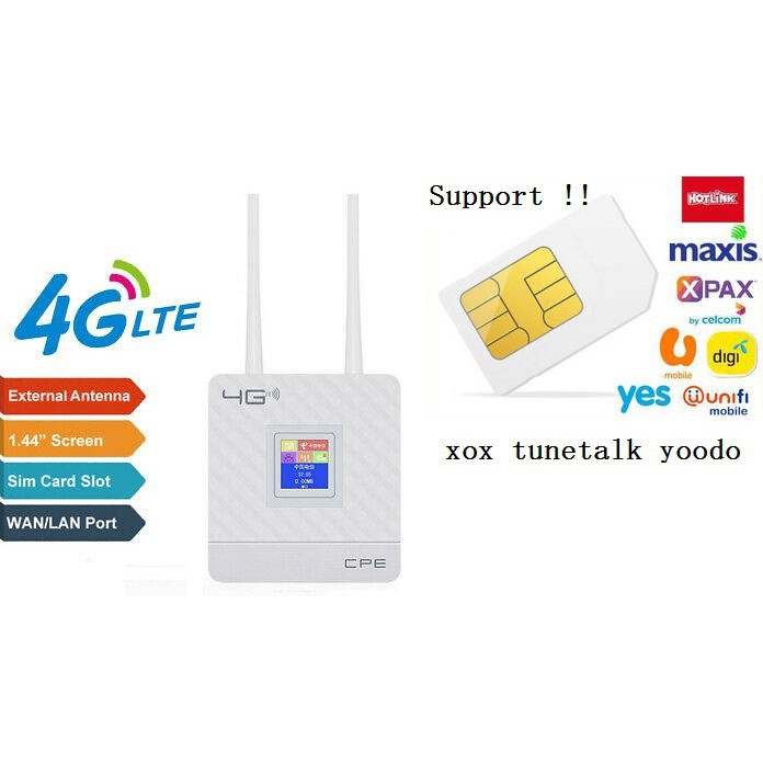 [ Ready Stock ] LTE WiFi CPE Router Wireless Repeater 4G Hotspot Sim ...