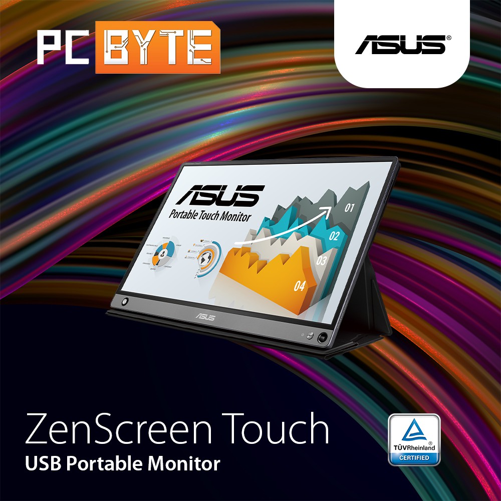 ASUS ZenScreen MB16AMT IPS Full HD USB Type-C Portable USB Monitor (15. ...