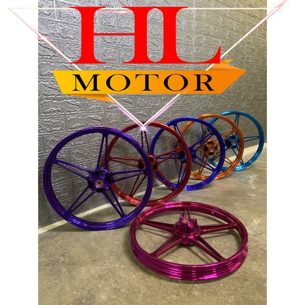 YAMAHA LC 135 Y15ZR Y16 115FI SP510 FG510 FG 510 SPORT RIM 5 LEG SPOKE ...