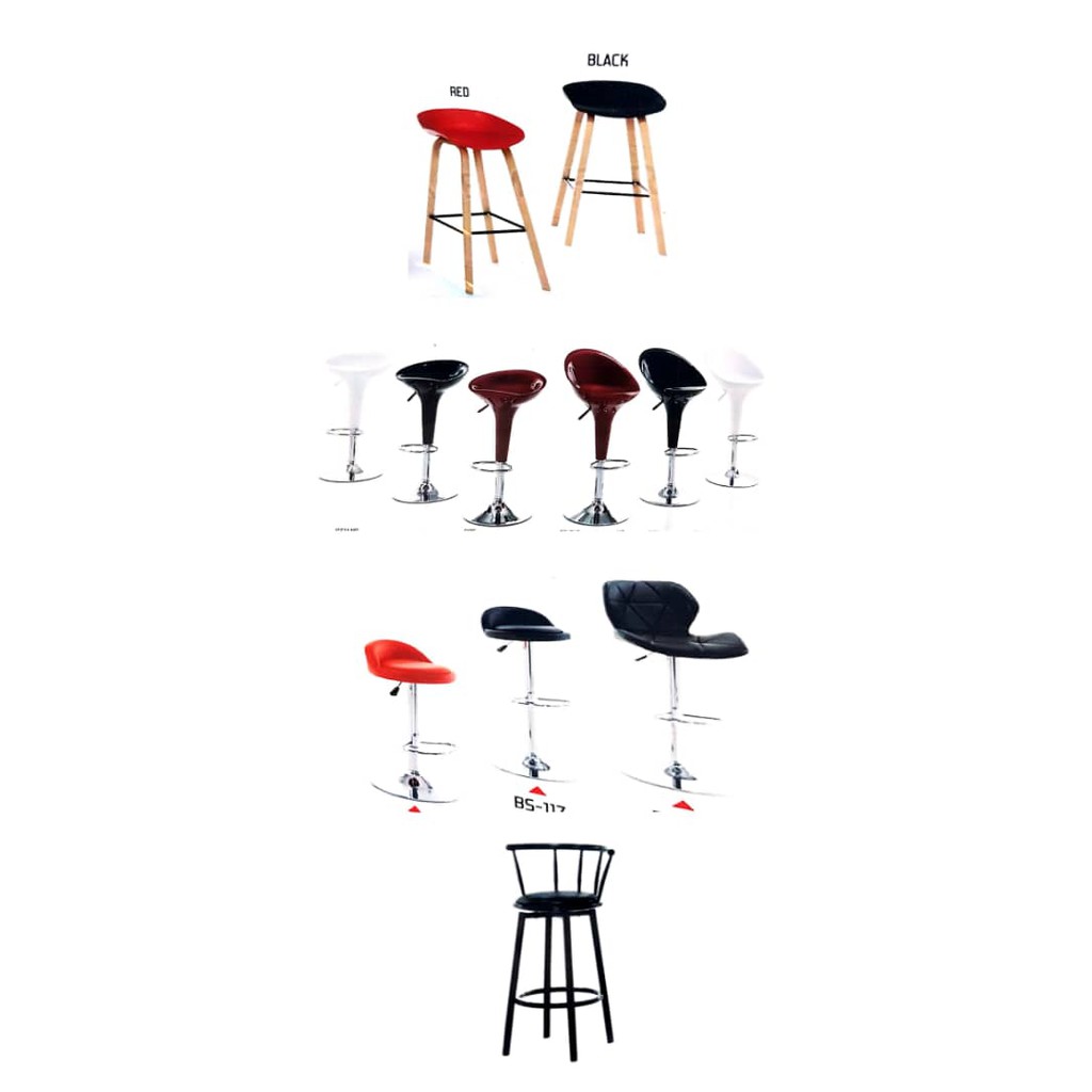 Bar Chairs Bar Stools Ice Cream Bar Stools | Shopee Malaysia