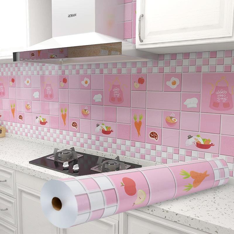 Stok Sedia-5M*60CM Pelekat Dinding Dapur Kalis Minyak Kalis Api Kabinet ...