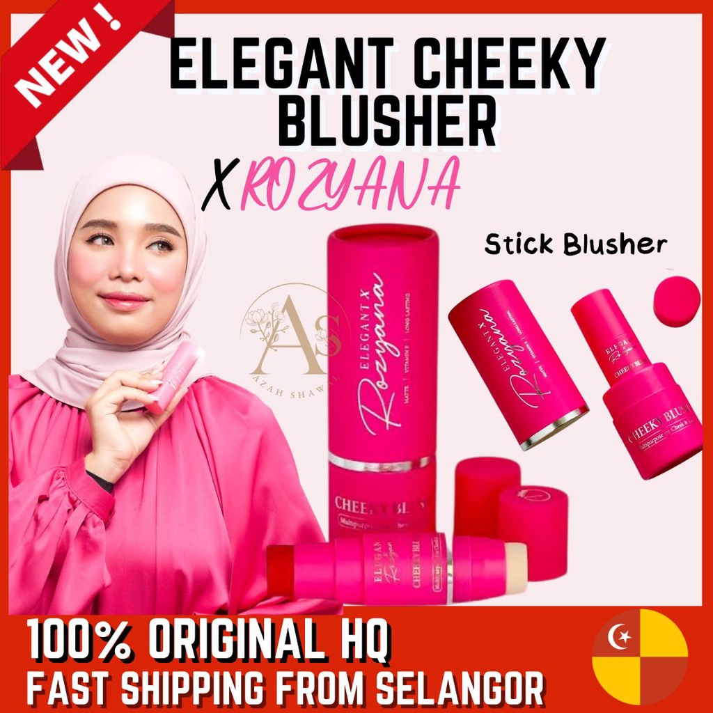 Elegant Cheeky Blusher X Rozyana New Ready Stock | Shopee Malaysia