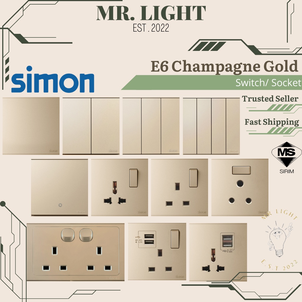 Simon E6 Series Switch (With Sirim!!) / Switches & Socket Outlet ...