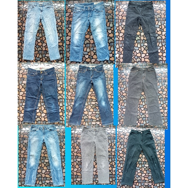 seluar jeans bundle perempuan | Shopee Malaysia