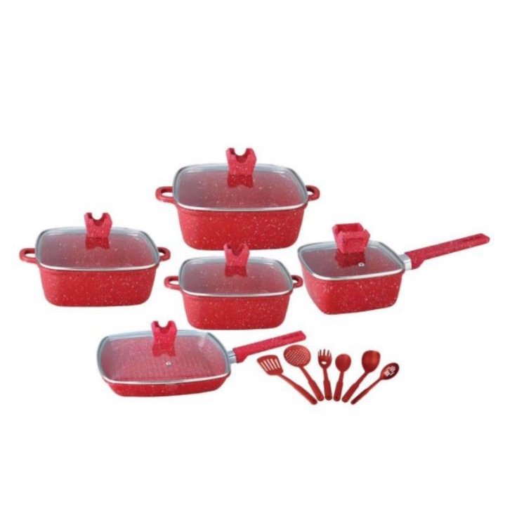 Unique 16PC Periuk Rendang Periuk Batu Granite Induction, Granite Stone ...