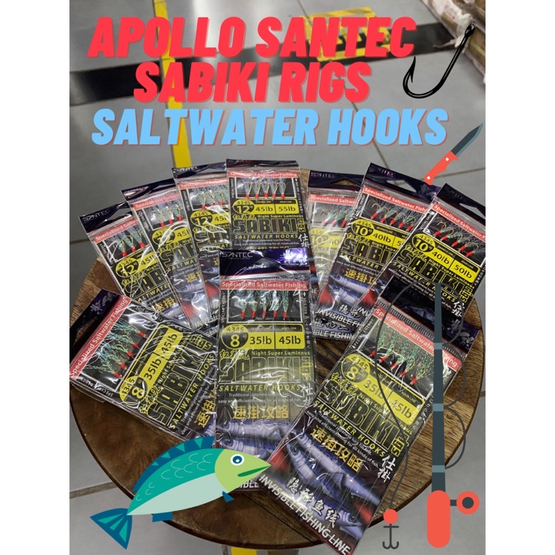 Apollo SANTEC SABIKI RIGS/Saltwater Hooks | Shopee Malaysia
