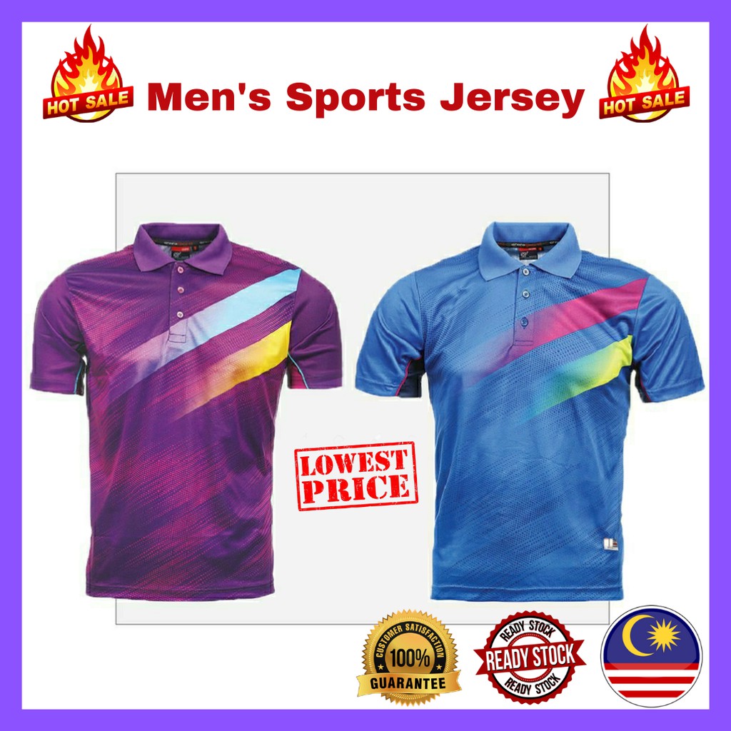 [Ready Stock] Baju Jersey Lelaki Dry Fit Sports Jersey | Shopee Malaysia
