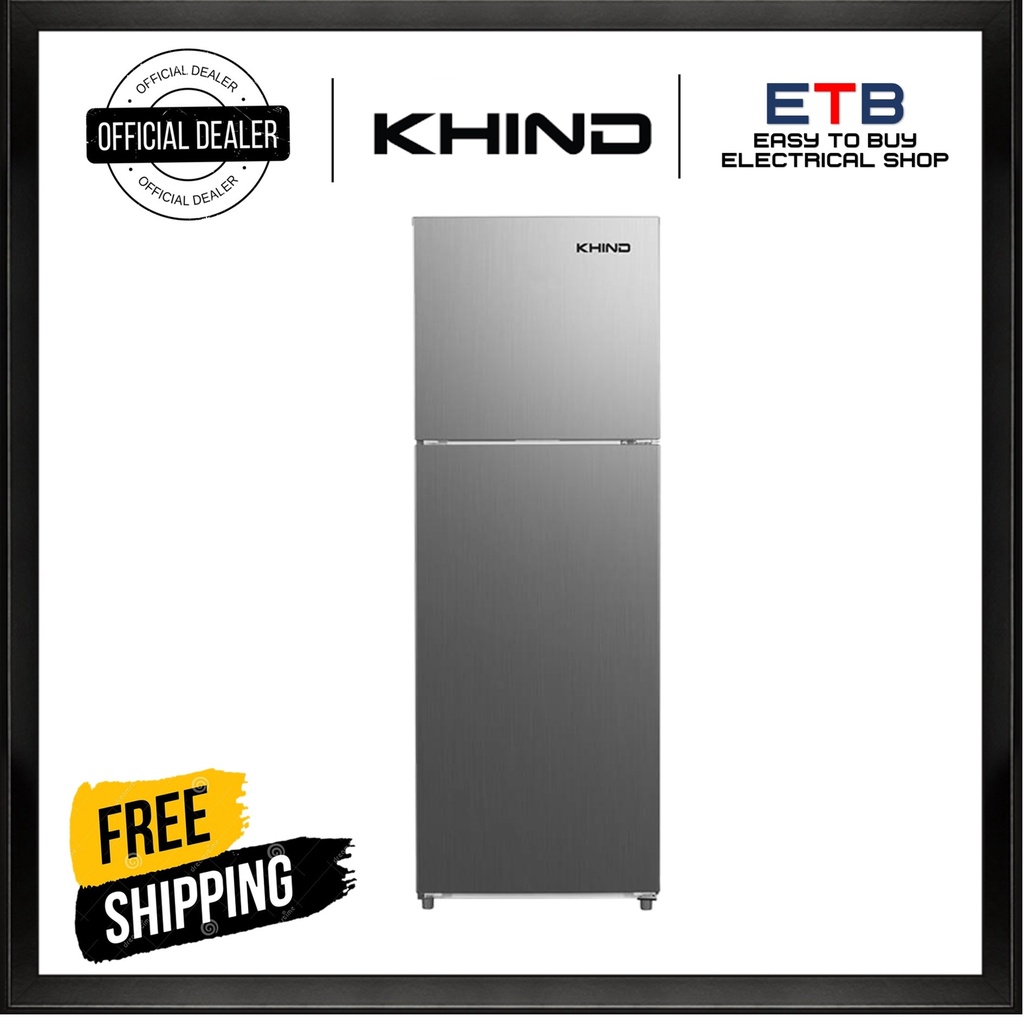 Khind 356L 2-Door Refrigerator RF350 | Shopee Malaysia