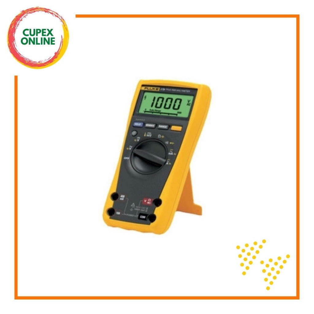 FLUKE 179 TRMS DIGITAL MULTIMETER WITH BACKLIGHT & TEMPERATURE (cupex ...