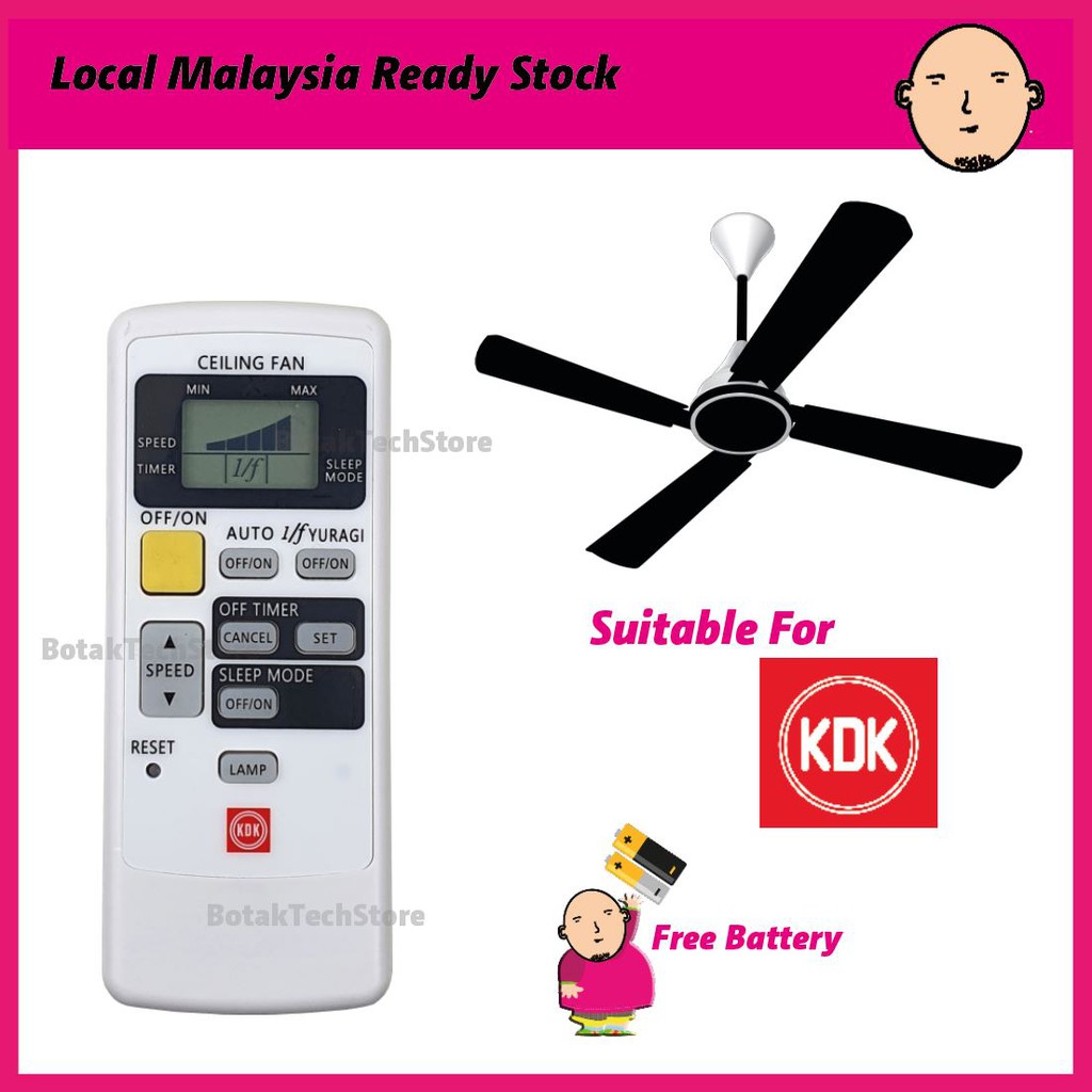KDK Ceiling Fan Remote Control Ceiling Fan Remote Control | Shopee Malaysia