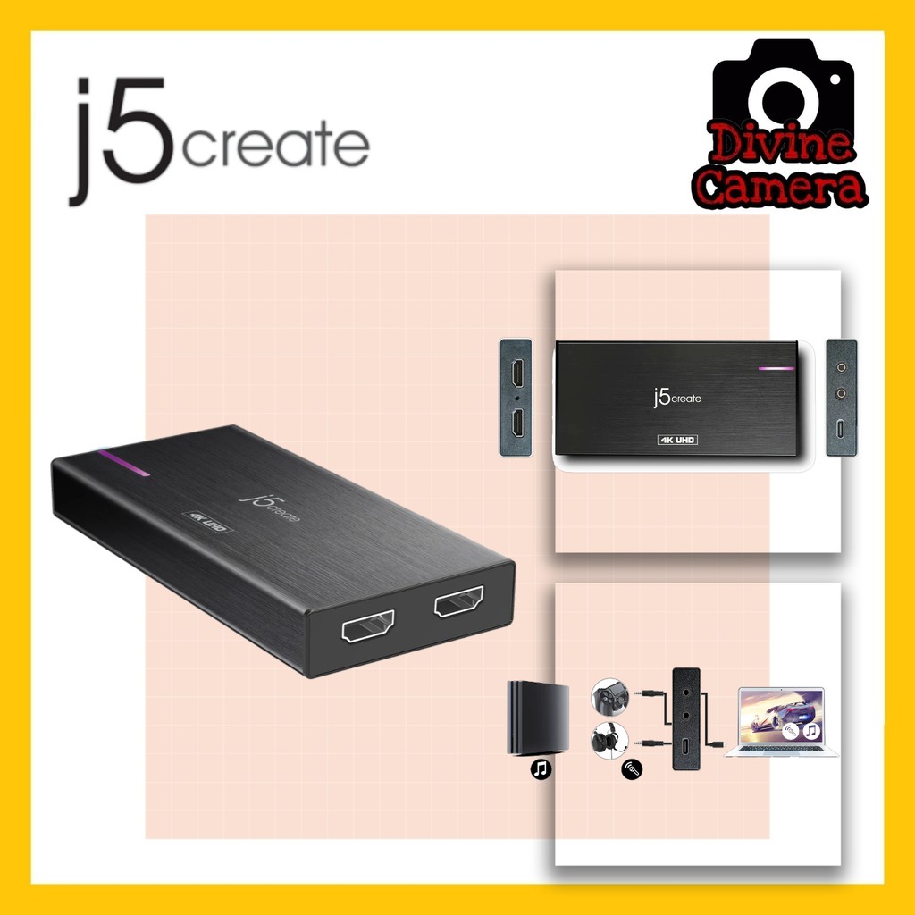 j5 create JVA04 HDMI to USB-C Game Capture Station | Shopee Malaysia