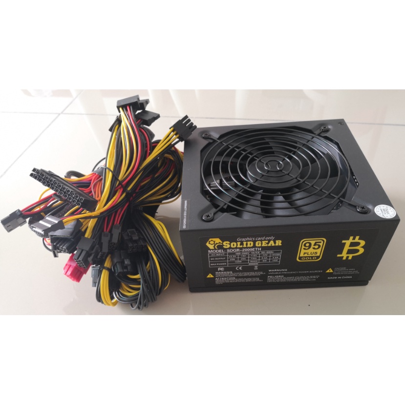 Solidgear Solid Gear 2000w PSU power supply Mining eth gtx rtx nvidia ...