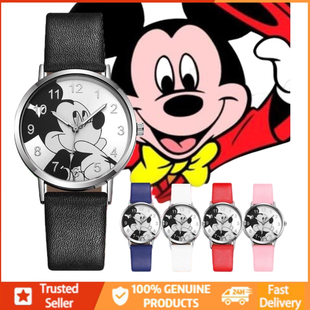 Quartz Kids Watch With Mickey Mouse Design | Shopee Malaysia