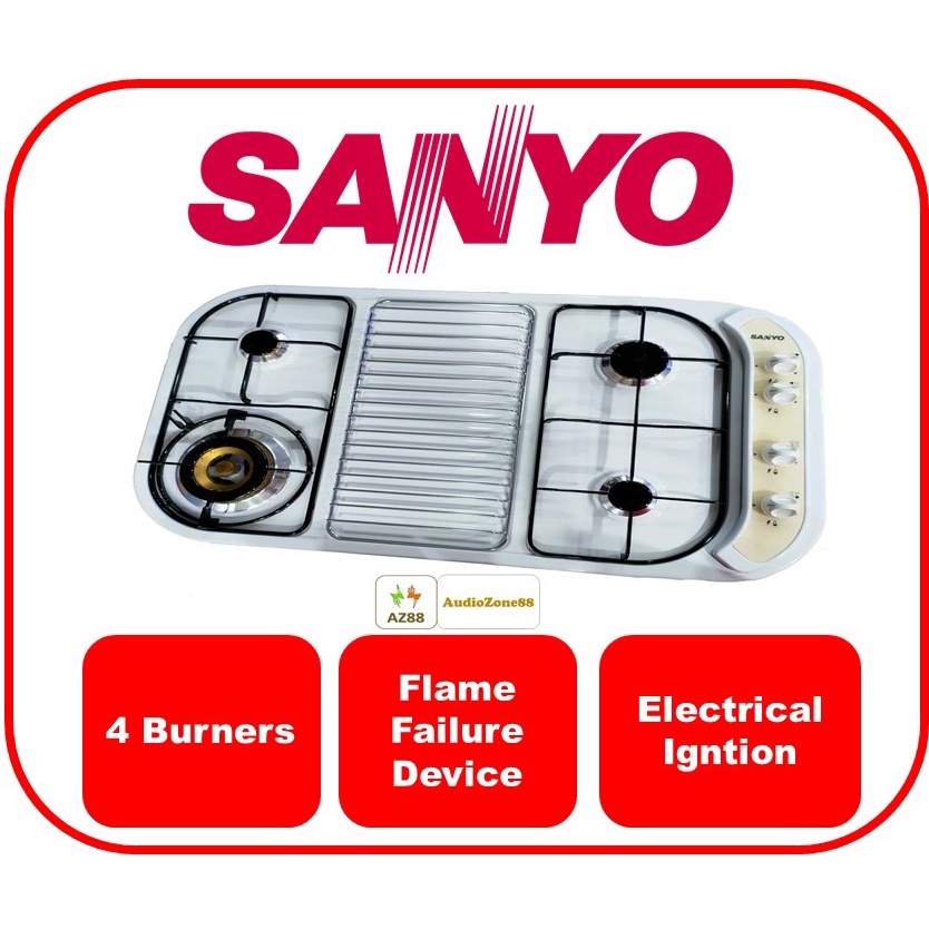Sanyo Built in Gas Hob (4 Burners) | Shopee Malaysia