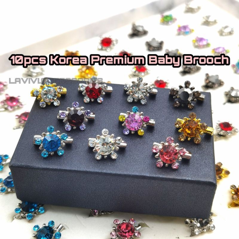 10pcs Korea Premium Baby Brooch / Kerongsang dagu - D574 | Shopee Malaysia