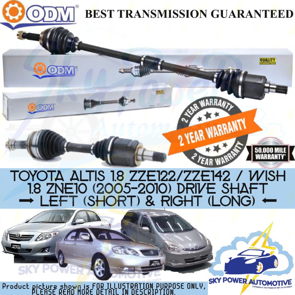 TOYOTA ALTIS ZZE122/ZZE142 / WISH 1.8 ZNE10 (2005-2010) ODM (CYCAR ...