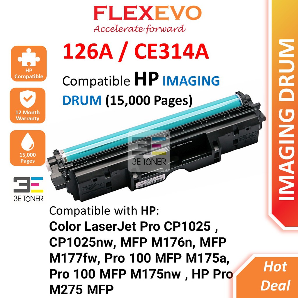 HP 126A CE314A Imaging Drum Compatible 126 314 For HP Pro 100 M176N ...