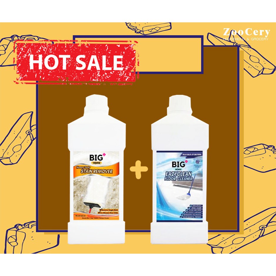 BIG+ Floor Cleaning Combo Floor Cleaner Tough Stain Removal Remover ...