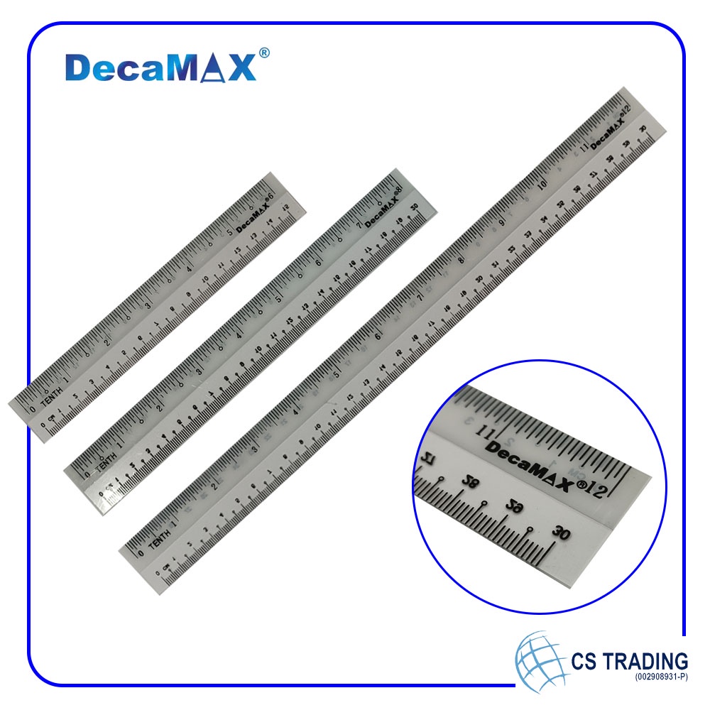 Decamax Flexible Plastic Ruler Pembaris Plastik 软尺 15cm / 20cm / 30cm ...
