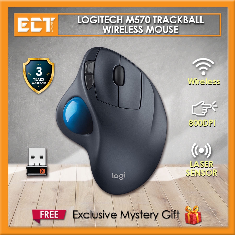 Logitech M570 Trackball Wireless Mouse | Shopee Malaysia