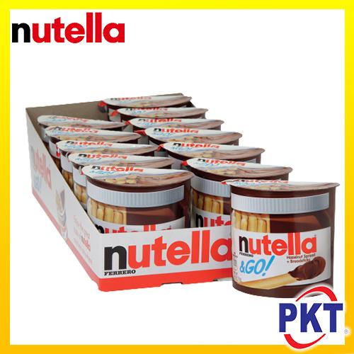 12PC x 52g Nutella & Go Hazelnut Spread With Cocoa Malted Breadsticks ...