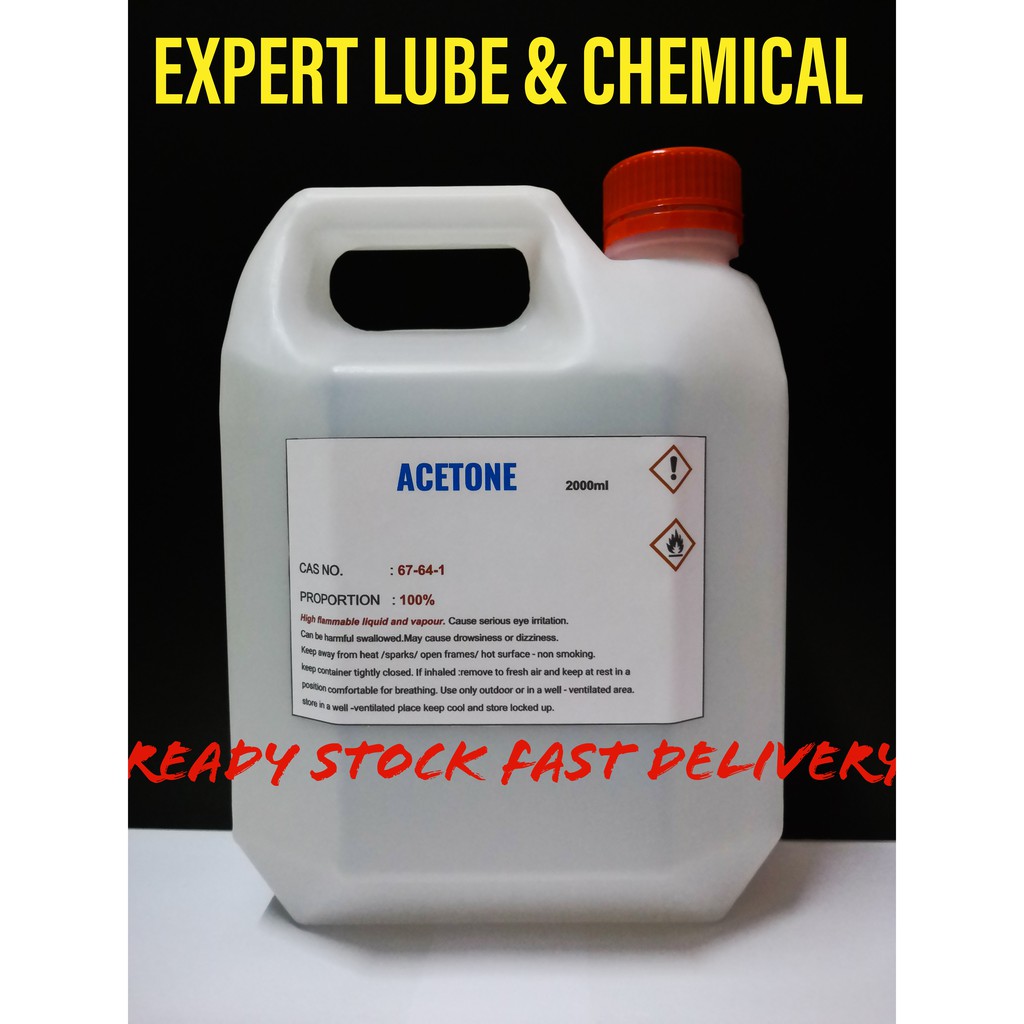 ACETONE (PURE AND PREMIUM QUALITY) 500ML / 1000ML & 2000ML | Shopee ...