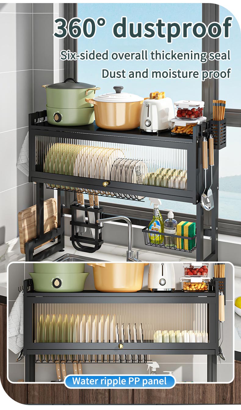 Kitchen Rack Dish Rack Rak Dapur Rak Pinggan With Cabinet Rak Sinki ...