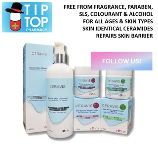 Ceravis Skin Barrier Repair C+ M+ Cream & Gentle Skin Cleanser ( for ...