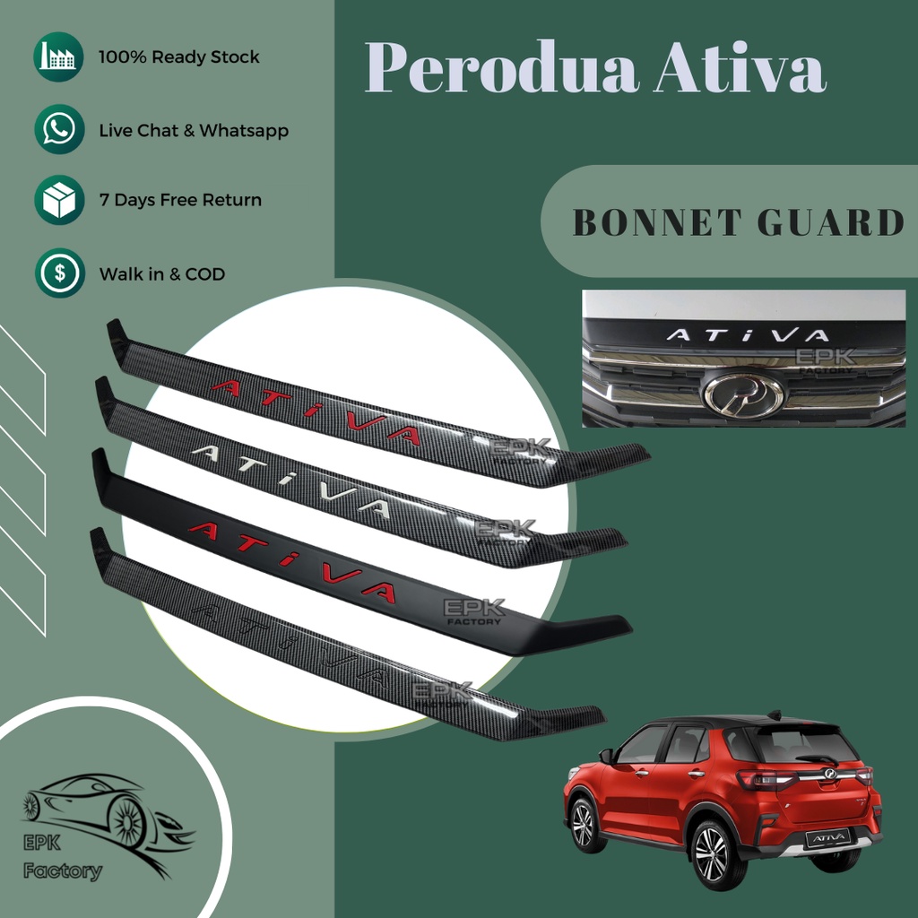 Perodua Ativa Bonnet Guard Front Bonnet Cover Protection Mud Guard ...