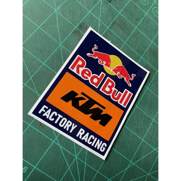 Red bull KTM factory Racing Logo Stickers | Shopee Malaysia